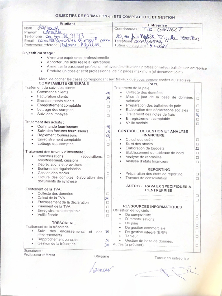 Objectifs de Formation en Bts Comptabilite Et Gestion | PDF