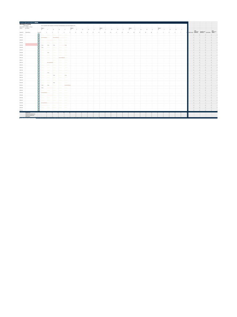 Attendance Tracking Template | PDF