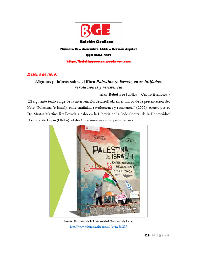 20 Rebottaro n13 | PDF | Palestinos | Refugiados palestinos