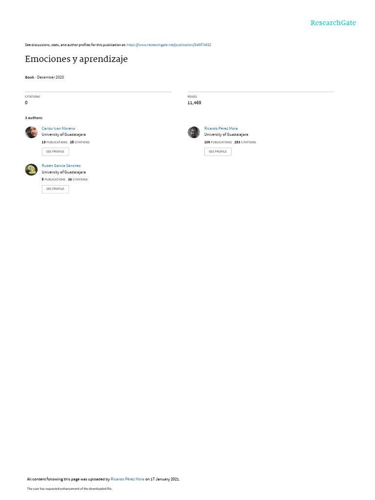 Emociones y Aprendizaje | PDF | Las emociones | Plan de estudios