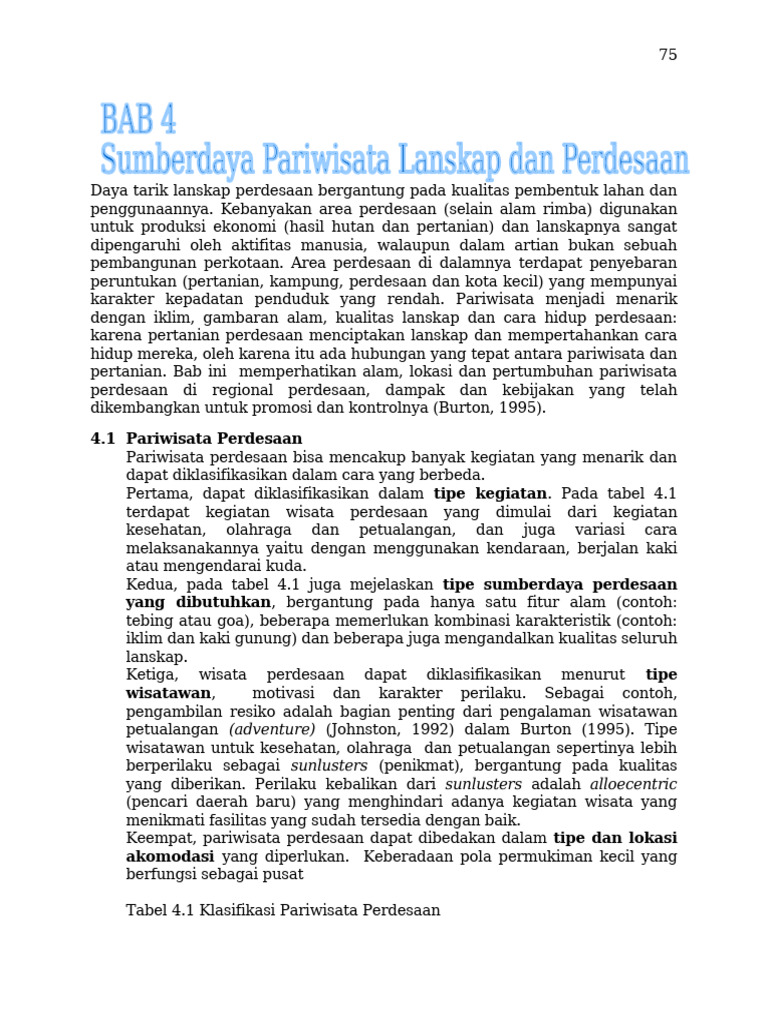 Bab_4._Sumberdaya_Pariwisata_Lanskap_dan_Perdesaan-REVISI | PDF