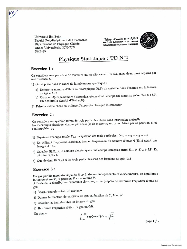 TD N°2 PH - Statistique +corr | PDF