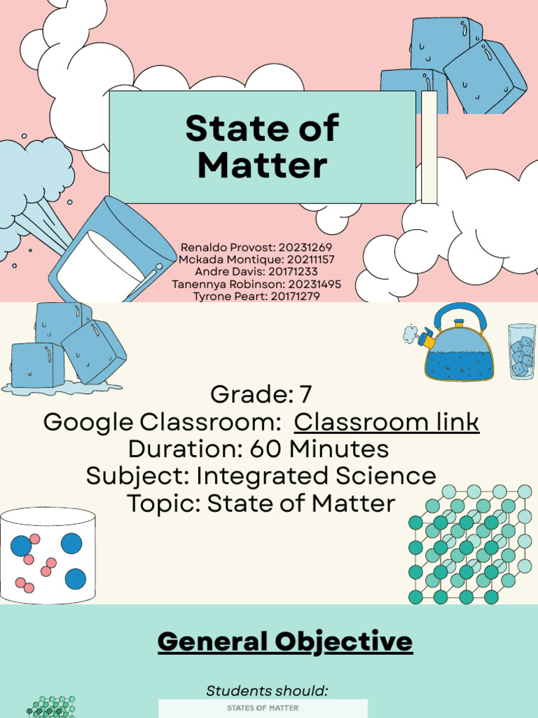 An Introduction To States of Matter Science Presentation in Beige Light ...