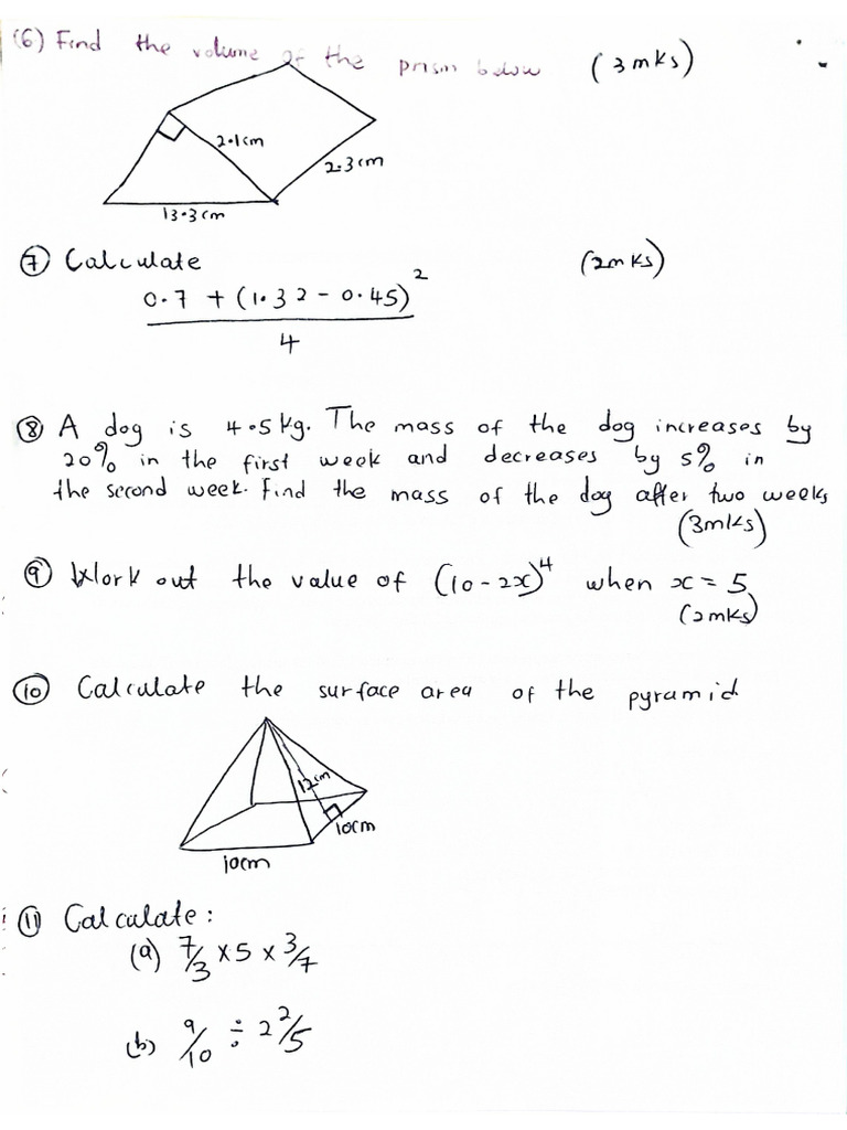 Year 9 Maths Revision | PDF
