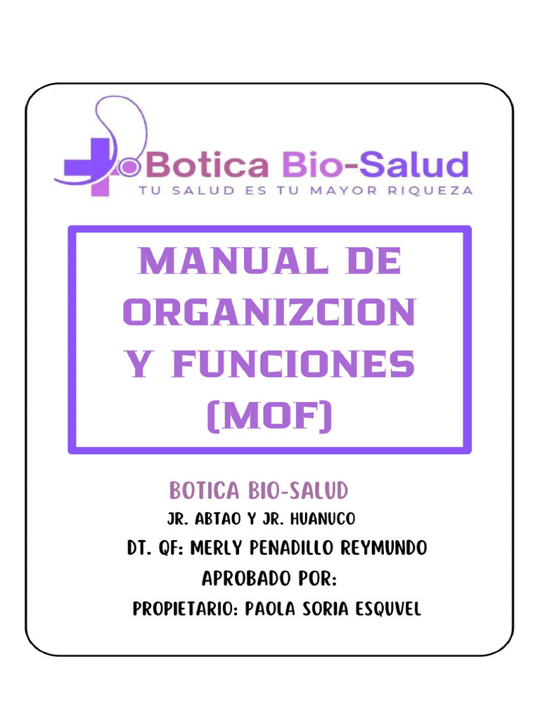 Mof | PDF | Farmacia | Farmacéutico