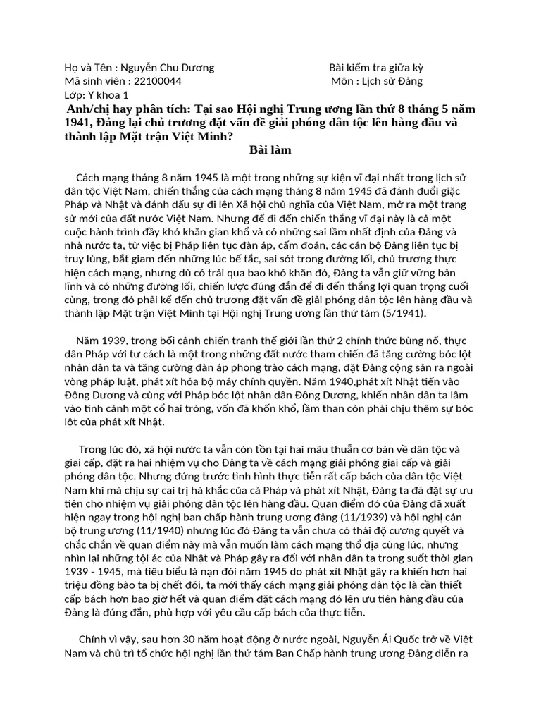 Bài Làm Gi A K 1 | PDF