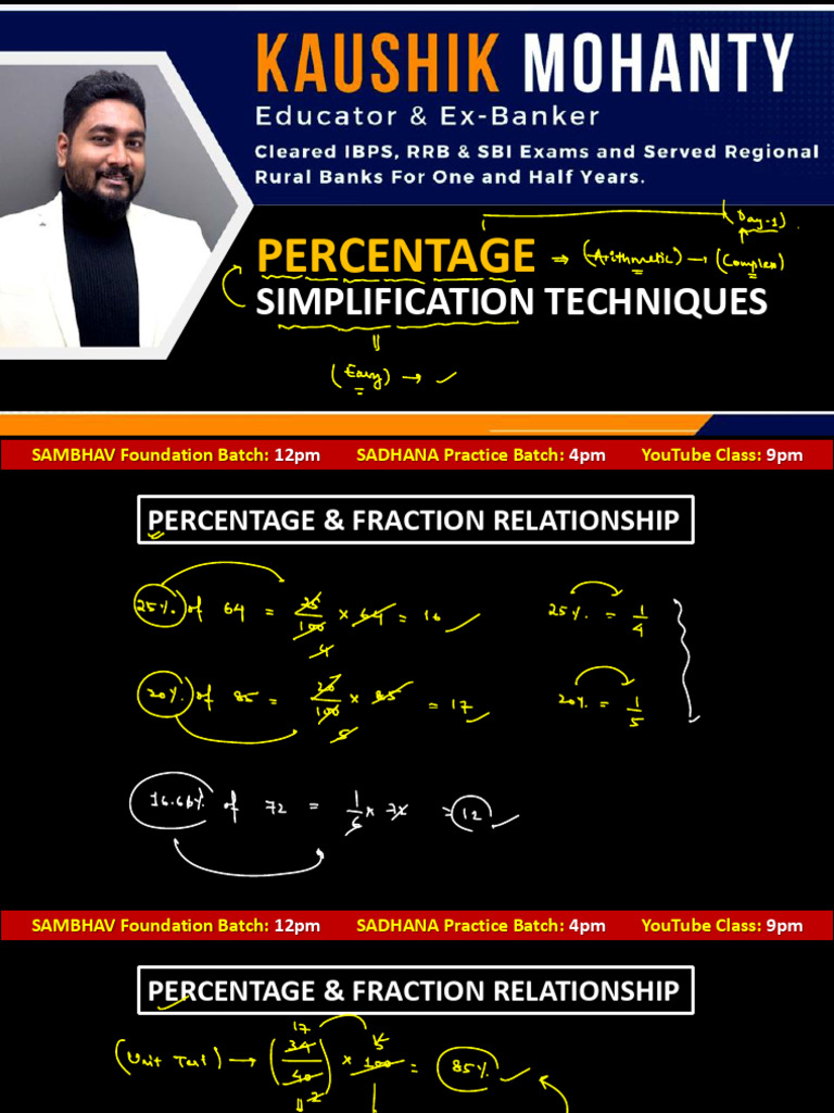 Percentage Simplification Techniques (Sol) 50418826 2025 03-15-01 33 ...