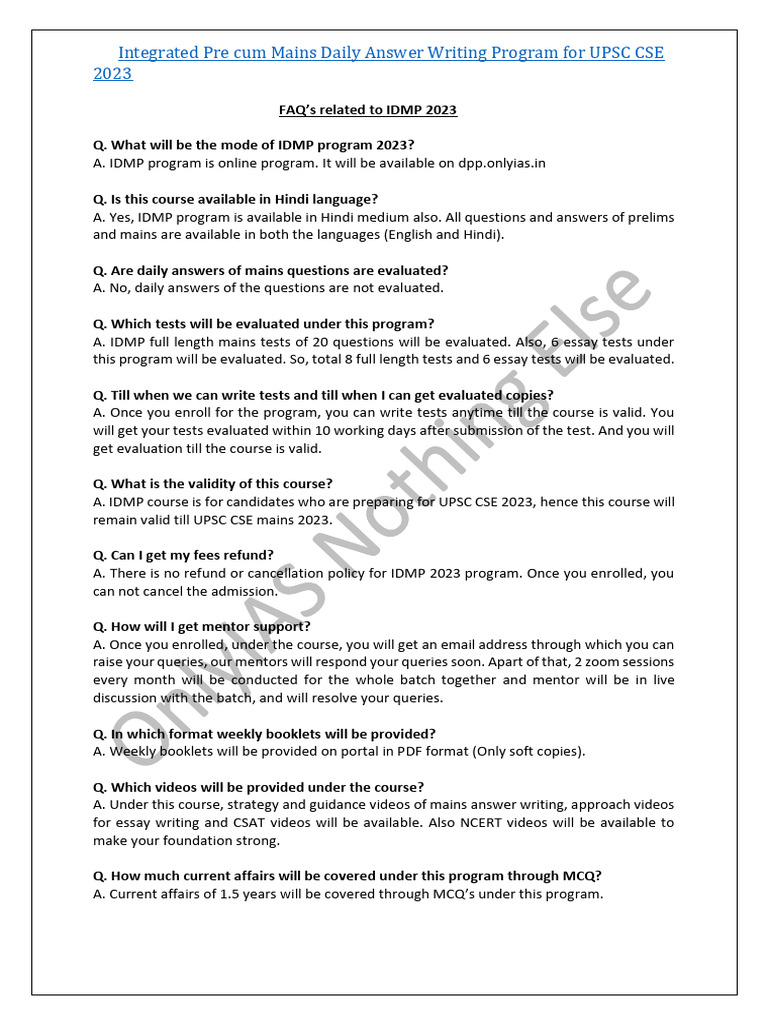 FAQ's related to IDMP | PDF