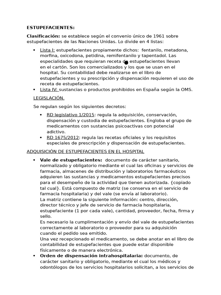 Receta y Contabilidad de Estupefacientes | PDF | Farmacia ...
