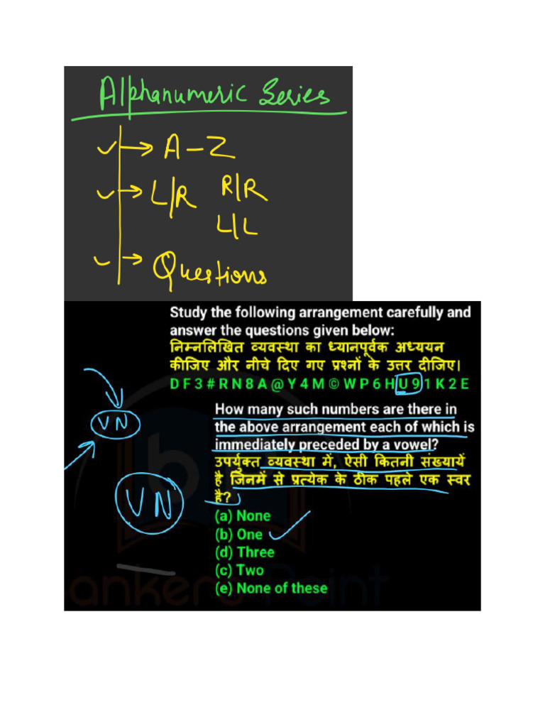 Alpha Numeric Series Class 2 | PDF