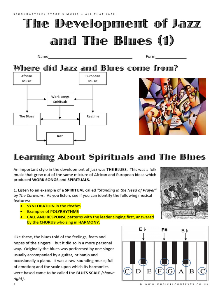 Blues To Jazz Progression | PDF | Jazz | Blues