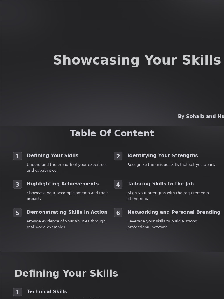 Showcase Your Skills for Career Success | PDF | Skill | Résumé