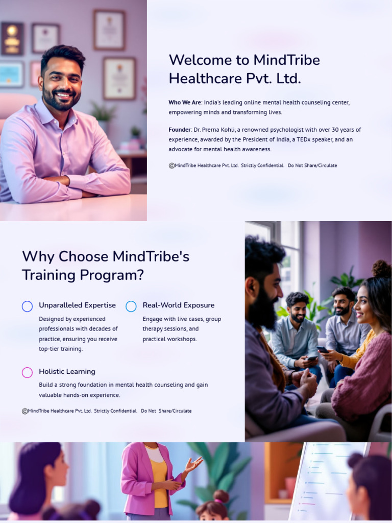 MindTribe Professional Training | PDF | Psychotherapy | Health Care