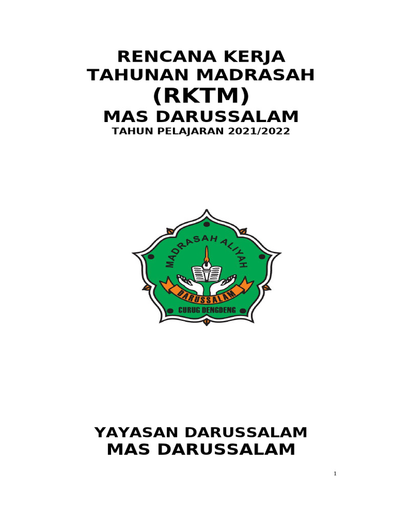 Contoh RKS - RKTS (TAHUNAN) | PDF