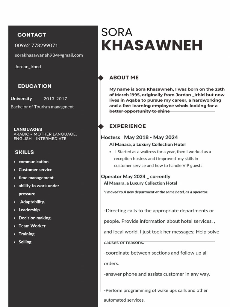 Sora Resume | PDF