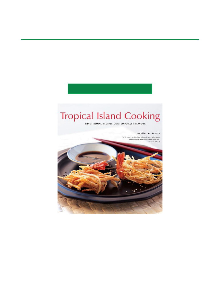 Research Tropical Island Cooking Traditional Recipes, Contemporary ...