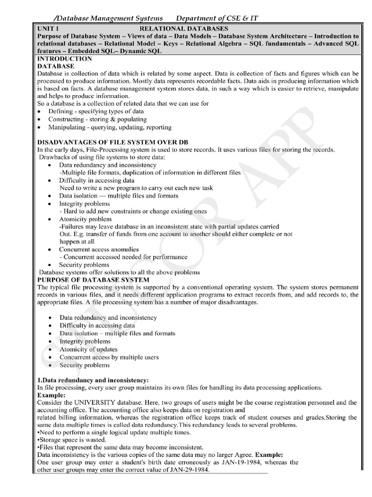 CS3452 THEORY OF COMPUTATION 03- By www.notesfree.in | PDF | Relational ...