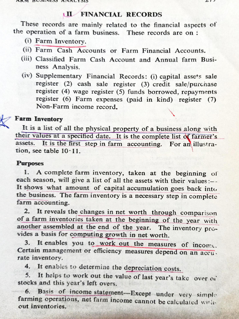 Econ304 Farm Financial Records | PDF