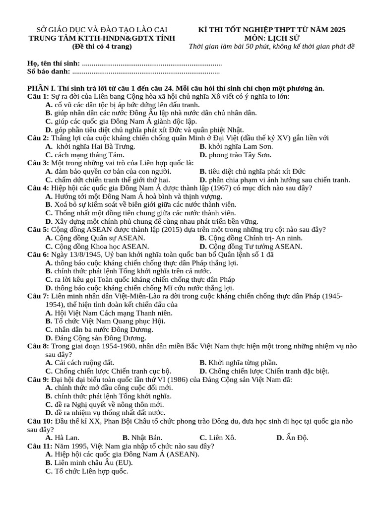 42. Đề thầy Toai Duong Duy | PDF