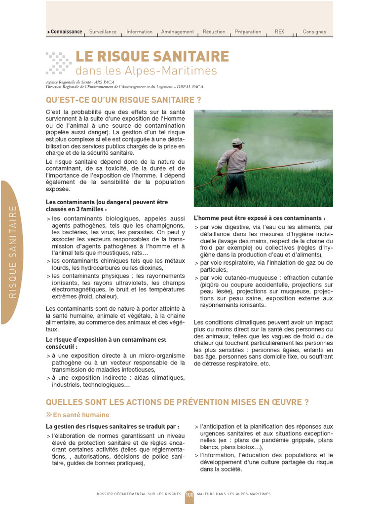 Comprendre le Risque Sanitaire en PACA | PDF | Virus Zika | la pollution