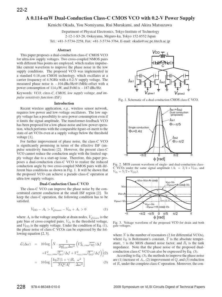 3.2008-VLSI-C-A 0.114-mW Dual-Conduction Class-C CMOS VCO With 0.2-V ...