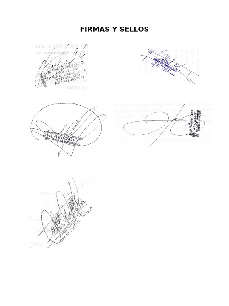 Firmas y Sellos: Guía Completa | PDF