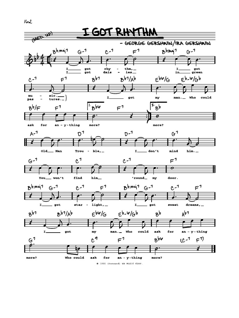 I Got Rhythm | PDF
