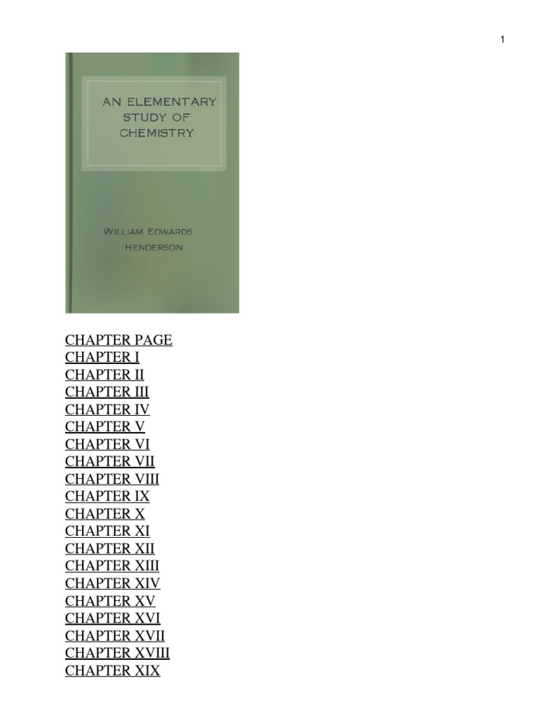 An Elementary Study of Chemistry | PDF | Oxygen | Combustion