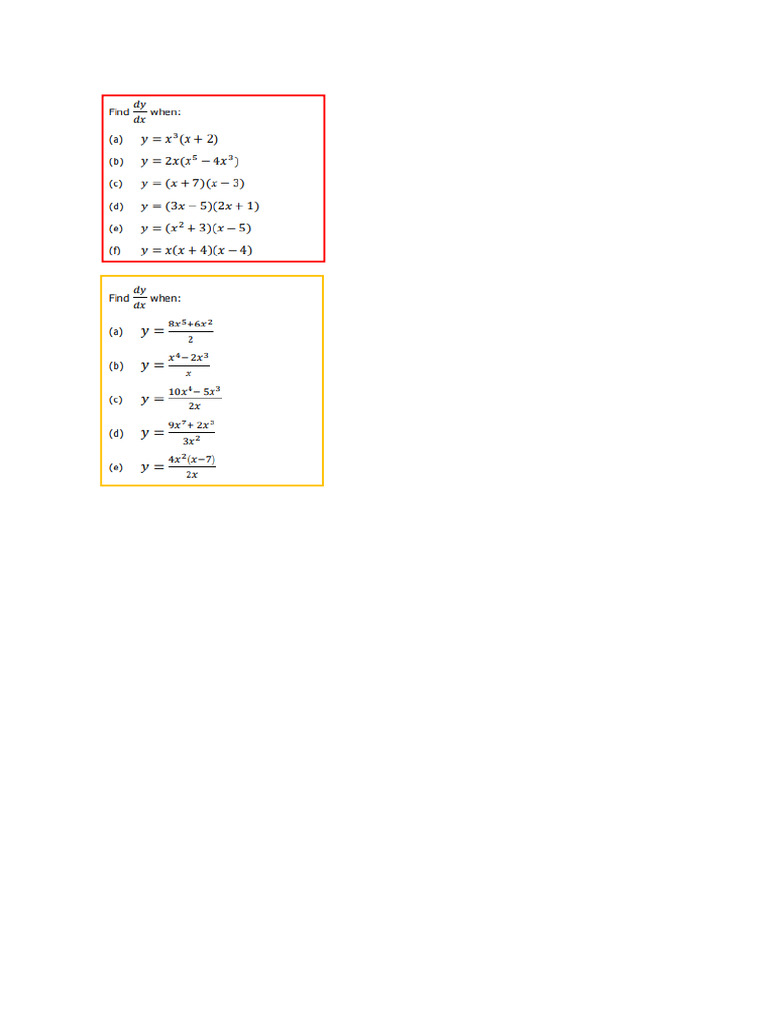 Differentiation Lesson 1 | PDF
