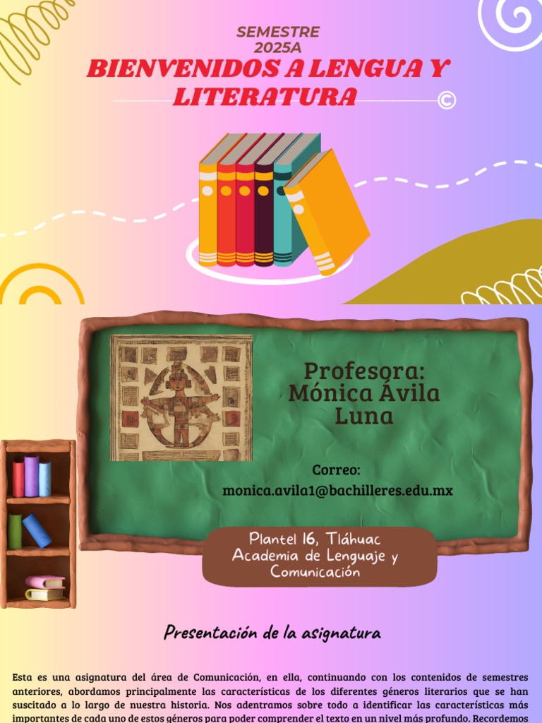 Presentación de Lengua y Literatura 2025A | PDF | Humanidades ...