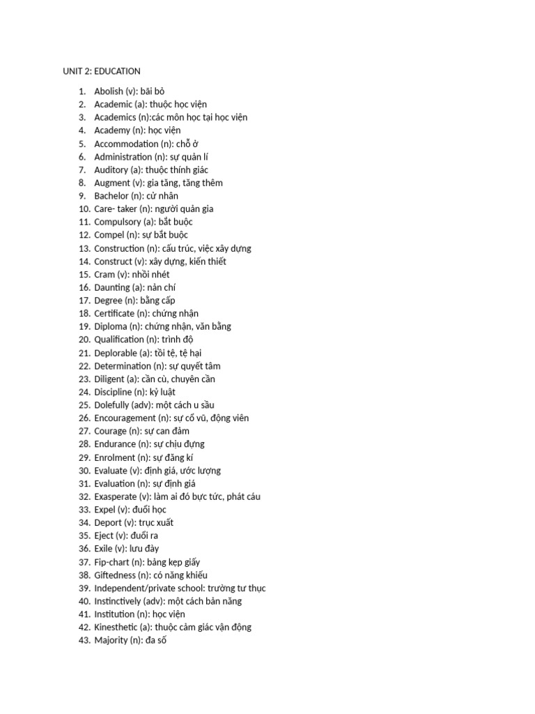 Reading Unit 2 | PDF