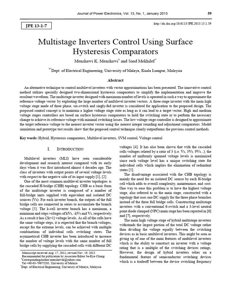 Multi̇ Stage İnverters Ad | PDF | Power Inverter | Power Electronics