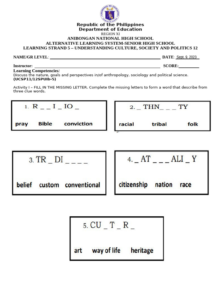 LS5 JHS Ucsp Sep 9 | PDF