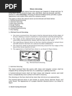 Types and Techniques of Stone Dressing | PDF | Rock (Geology) | Masonry
