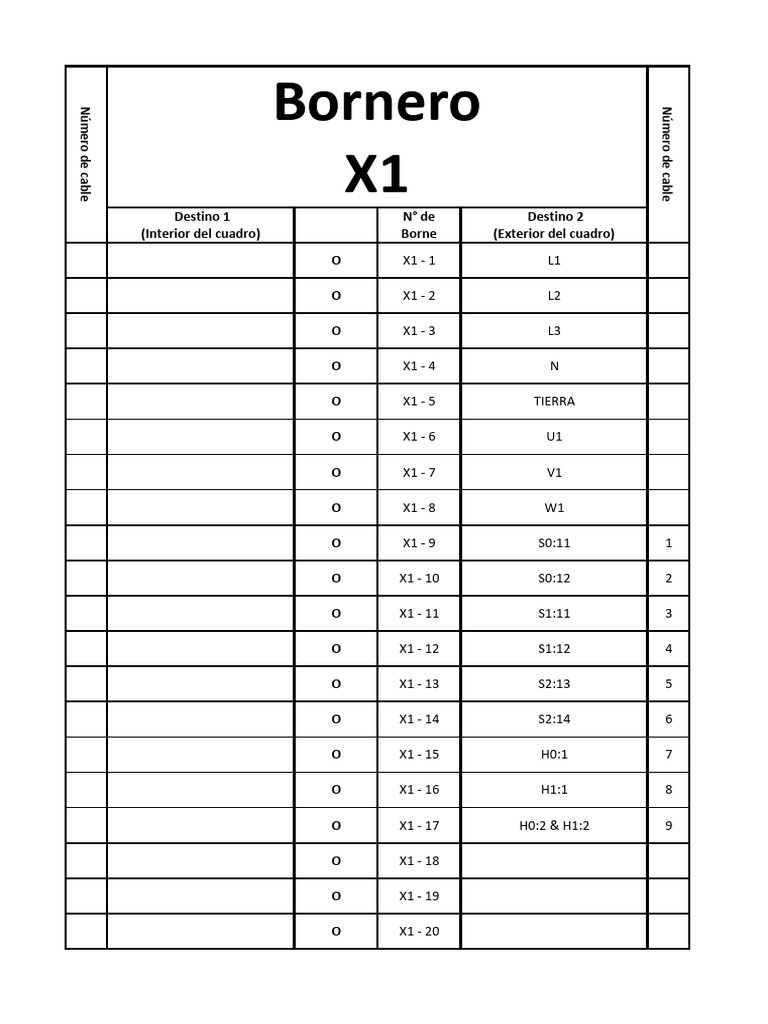 Bornero X1. Práctica 4.1 | PDF