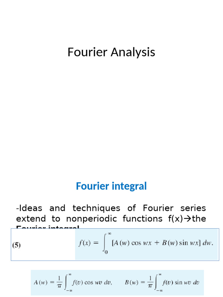 Chapter 5 - Fourier Analysis - 02 | PDF | Fourier Transform | Discrete Fourier Transform