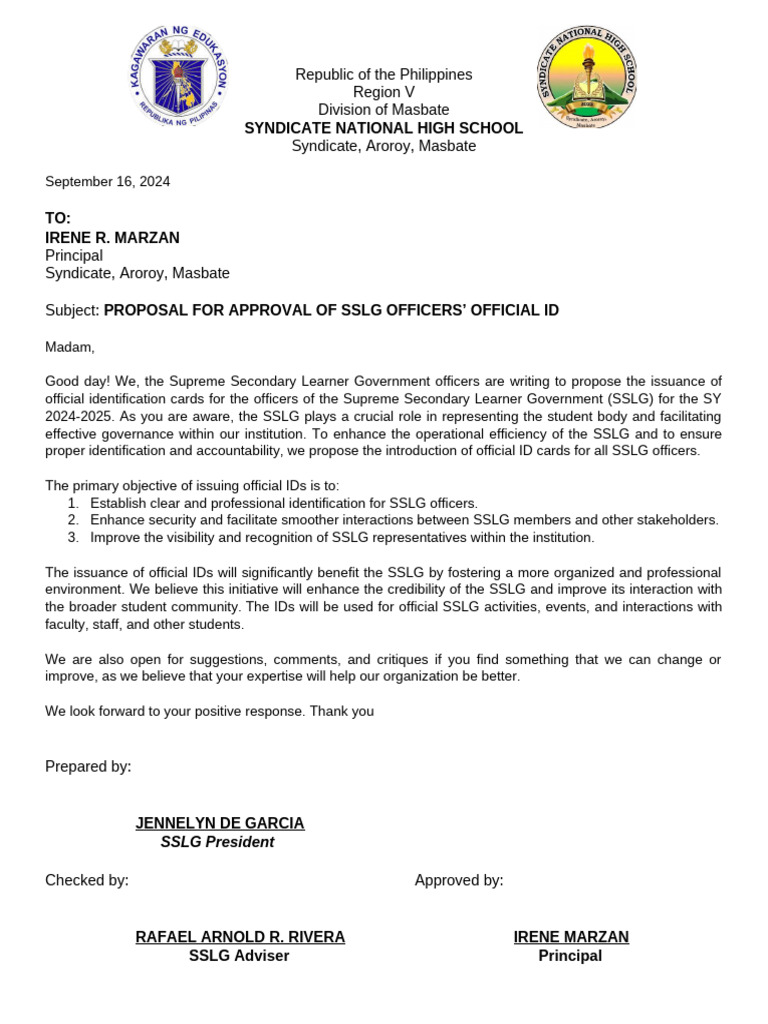 Letter of Approval 1 1 | PDF