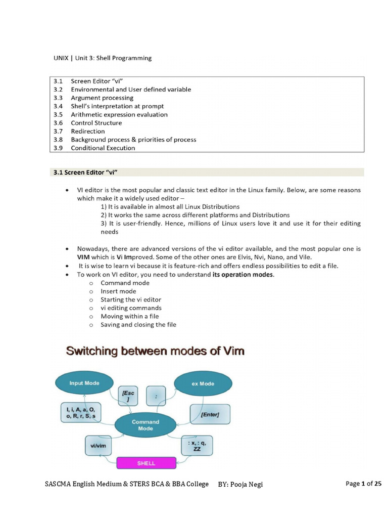 Unit 3 Shell Programming-partial-1 | PDF