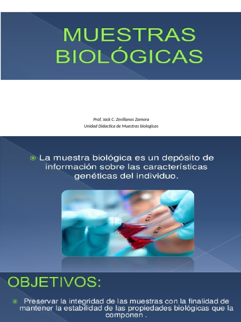 2da Clase Muestras Biologicas | PDF