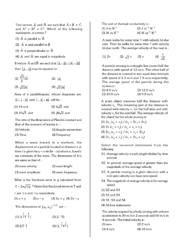 Physics Part 1 | PDF