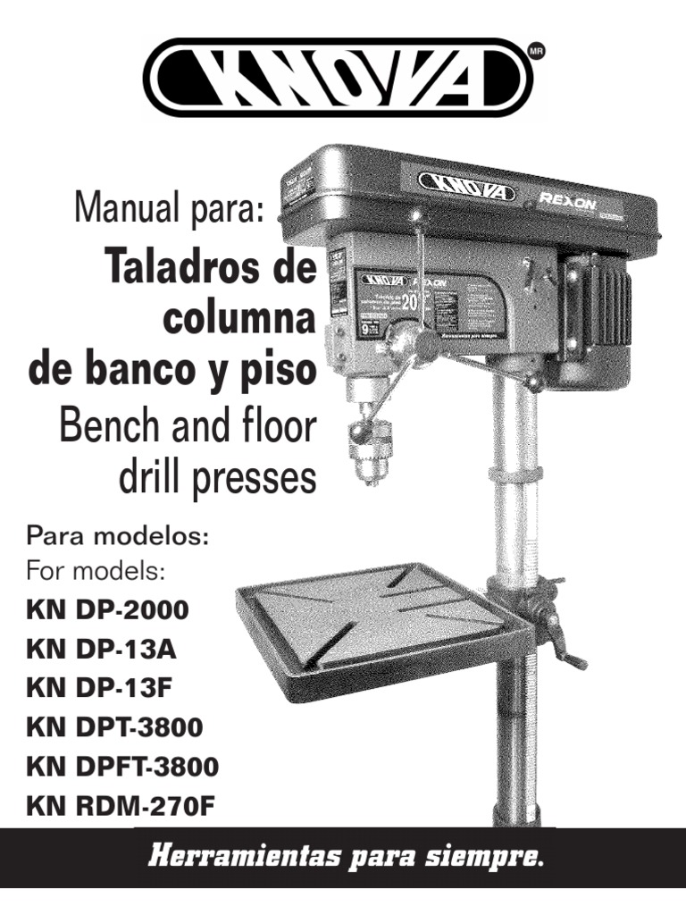 Manual de Taladro | Perforar | Herramientas
