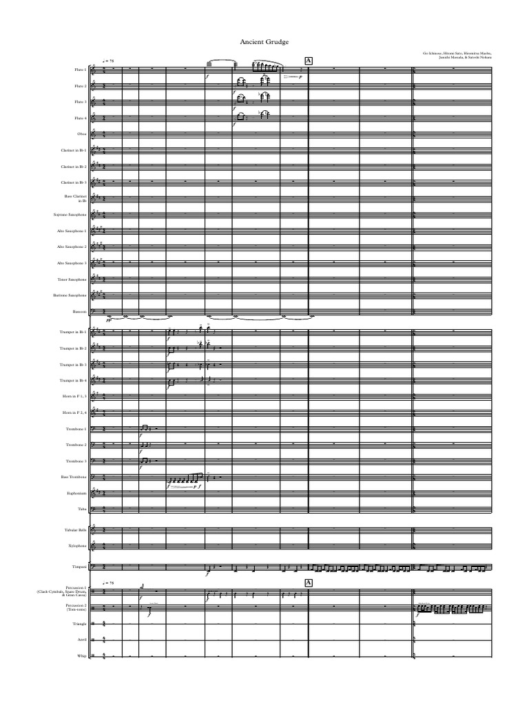 Ancient Grudge - Full Score | PDF