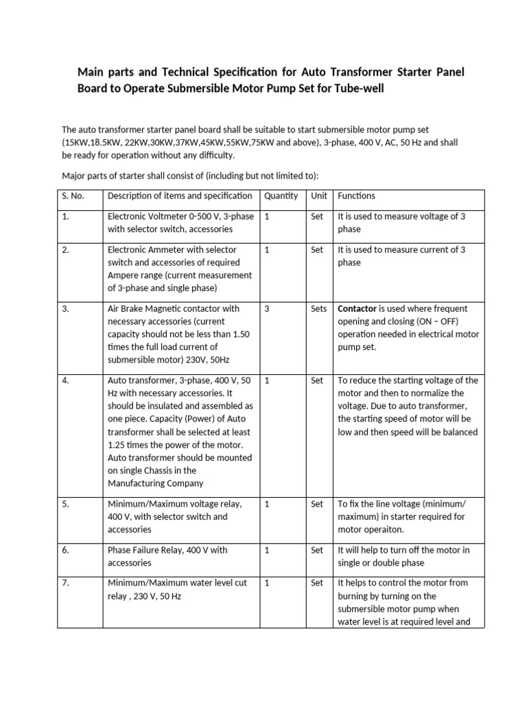 Notes On AutoTransformerStarter | PDF | Transformer | Relay