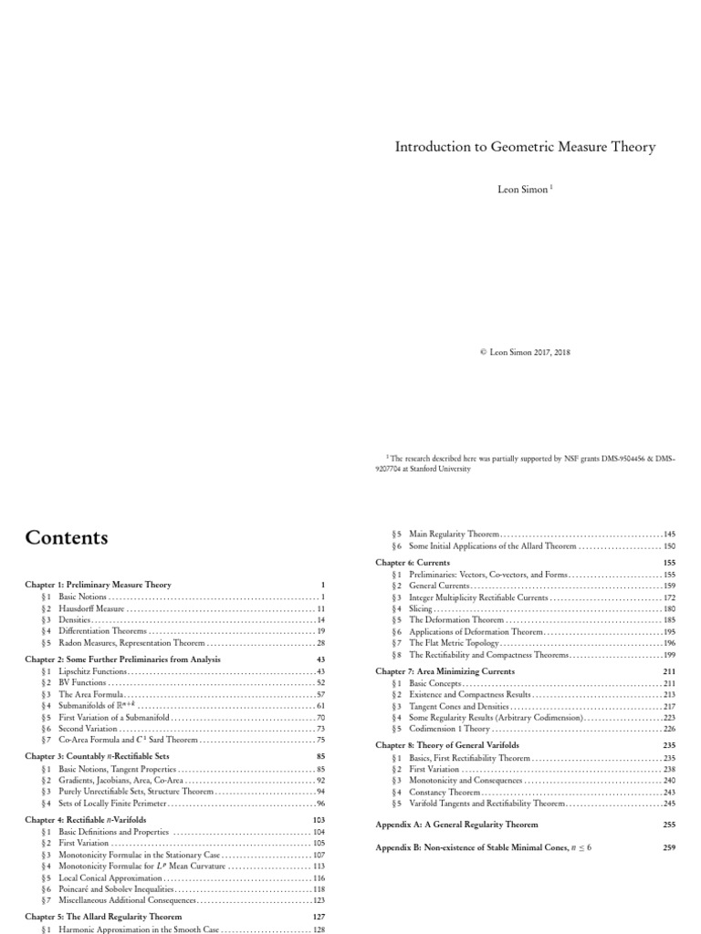 Ntu GMT Text | PDF | Measure (Mathematics) | Space