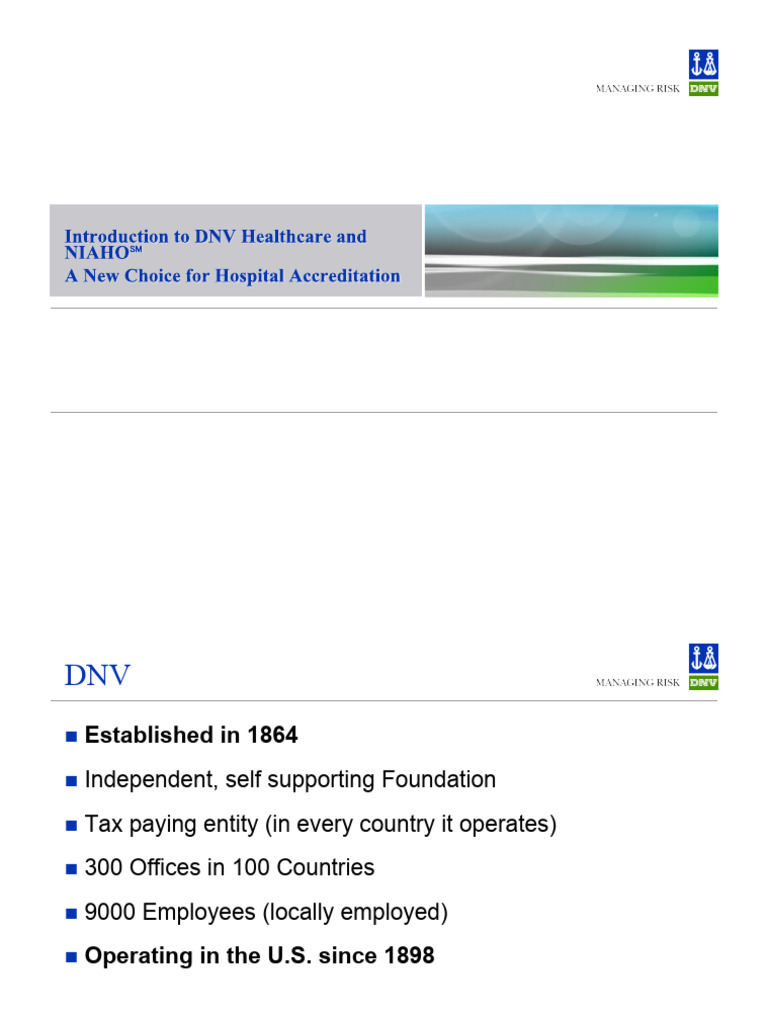 DNV Hospital Accreditation | PDF | Joint Commission | Social Programs