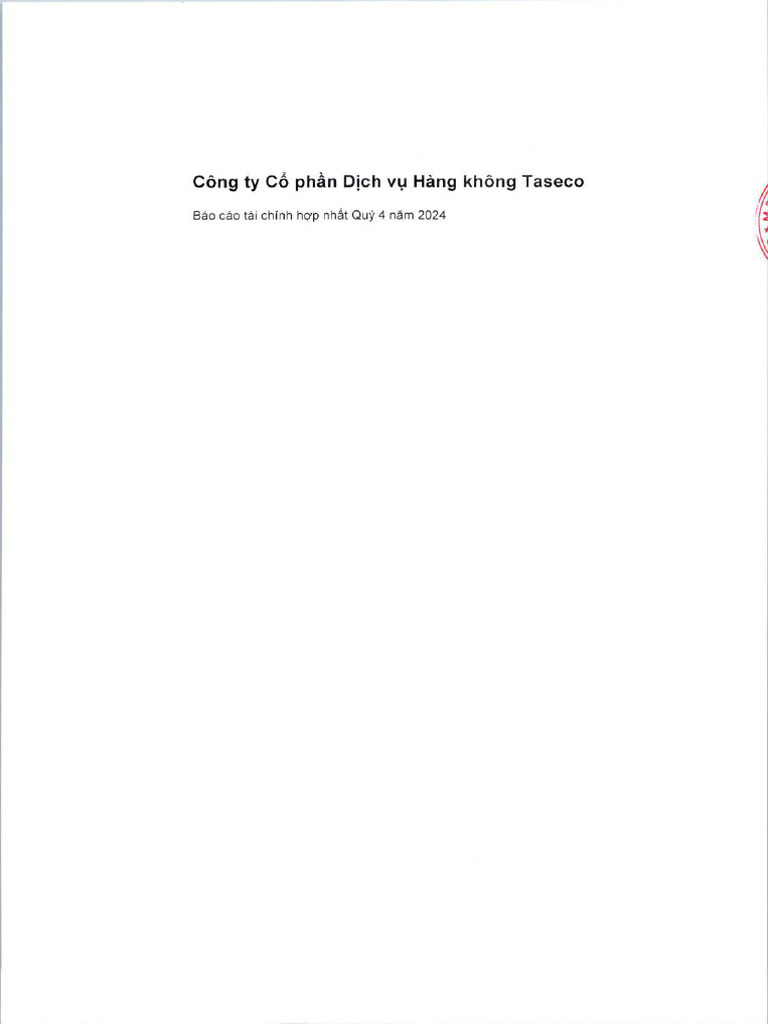 AST - BCTC Hop Nhat Quy 4 2024 | PDF