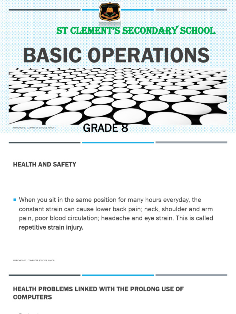 Basic Operations Grade 8 | PDF | Computer Virus | Graphical User Interfaces