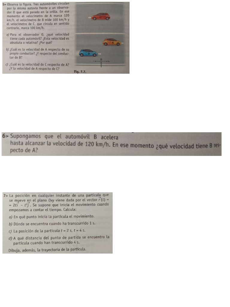 Ejercicios Cinemática | PDF | Aceleración | Velocidad