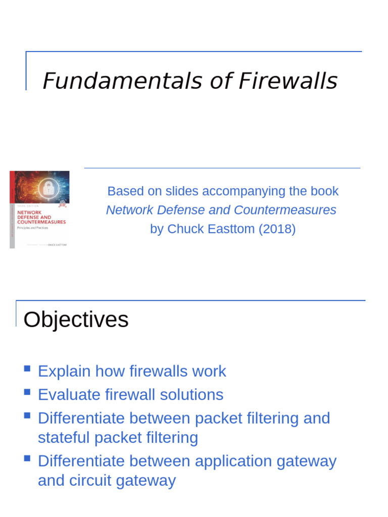Firewalls Fundamentals | PDF | Firewall (Computing) | Internet Protocols