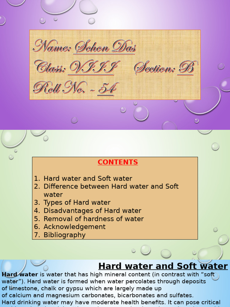 Hard vs Soft Water: Key Differences | PDF | Chemistry | Materials